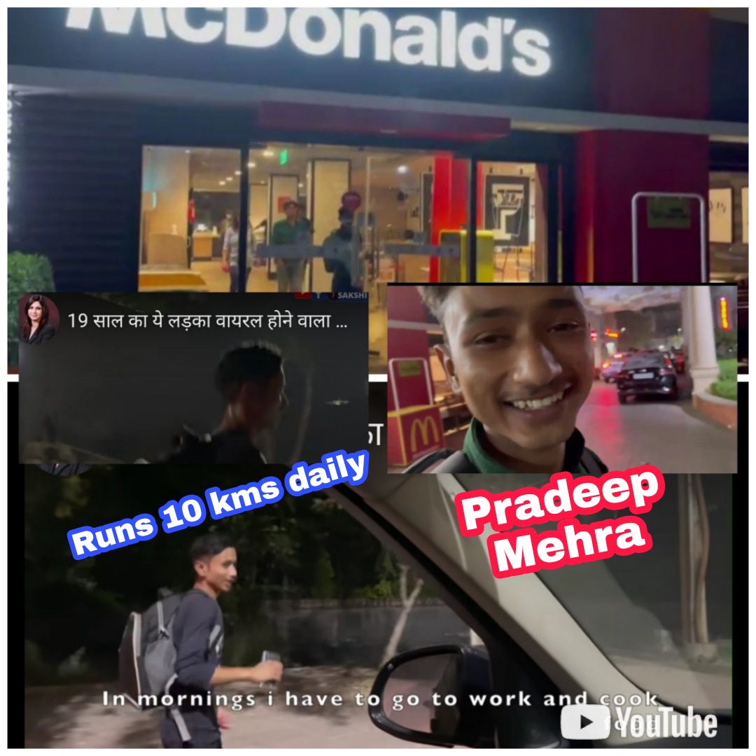 A determined a dedicated young boy of Almora, Pradeep Mehra runs daily ...